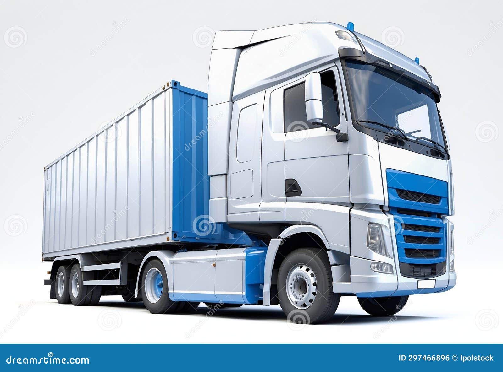 A Generic Truck Technical Drawing Style. Ideal for Logistics ...