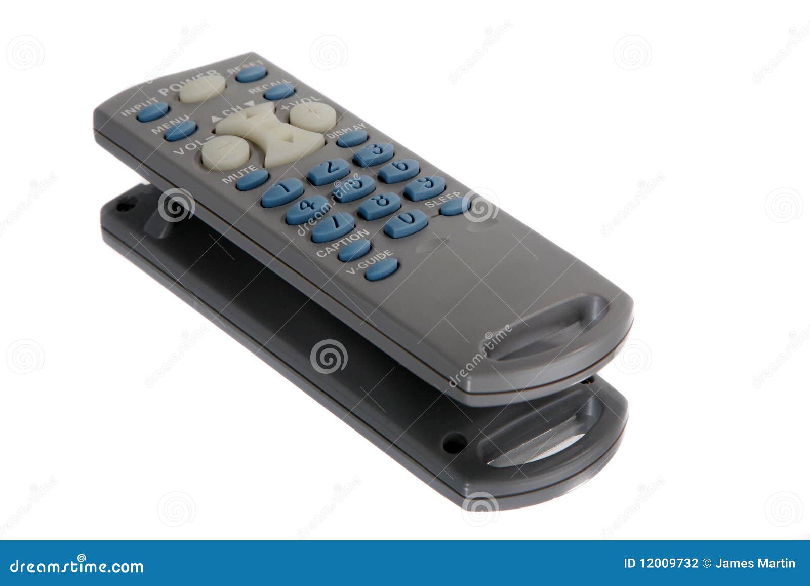 Generic TV Remote on a Reflective Surface Stock Photo - Image of ...