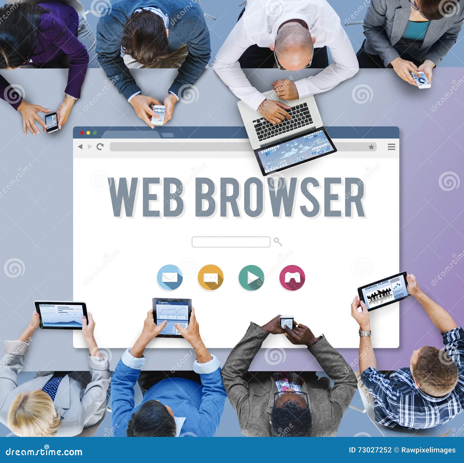 Generic Web Browser Online Page Concept Stock Photo - Image of office ...