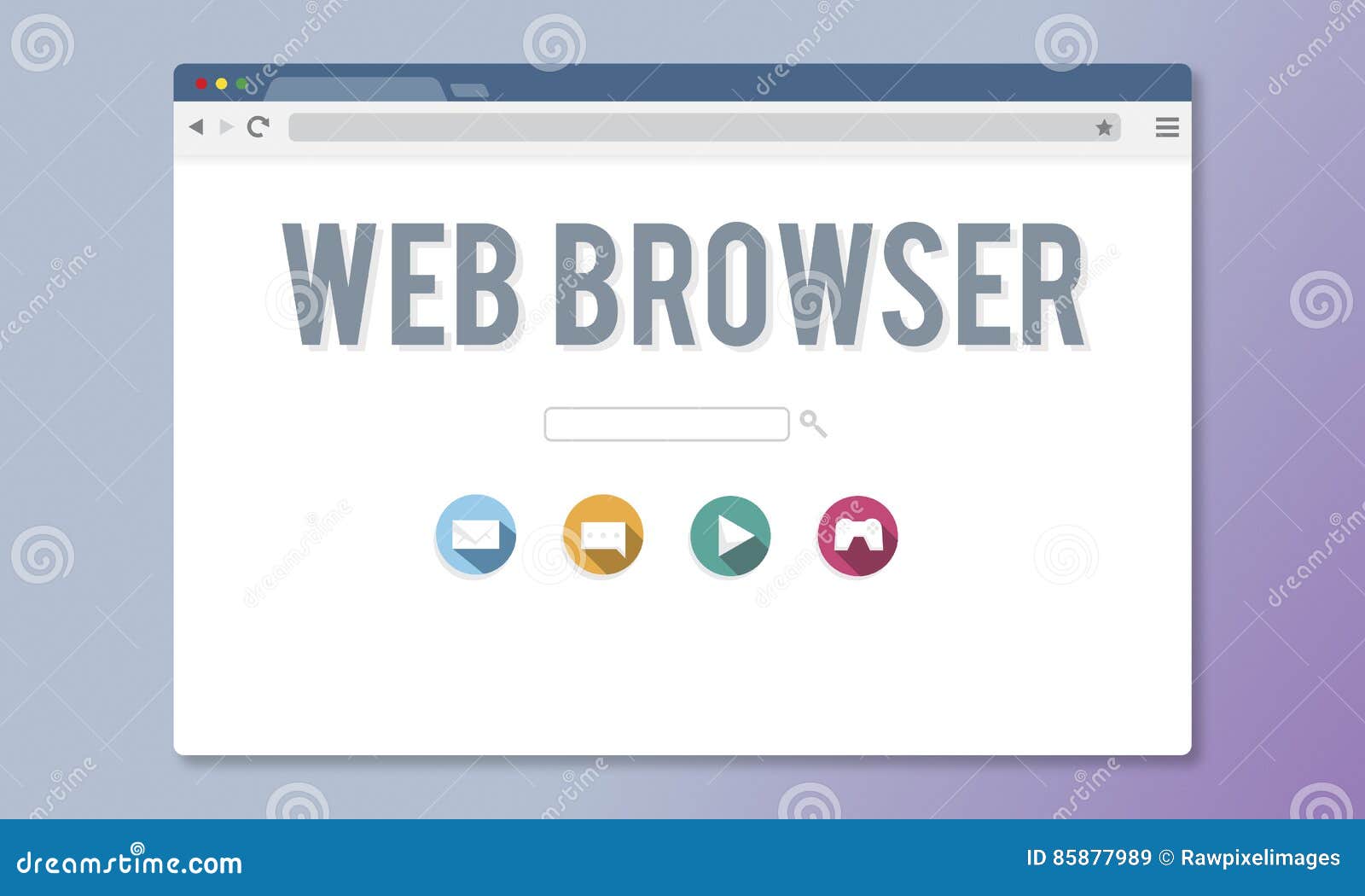 Generic Web Browser Online Page Concept Stock Illustration ...