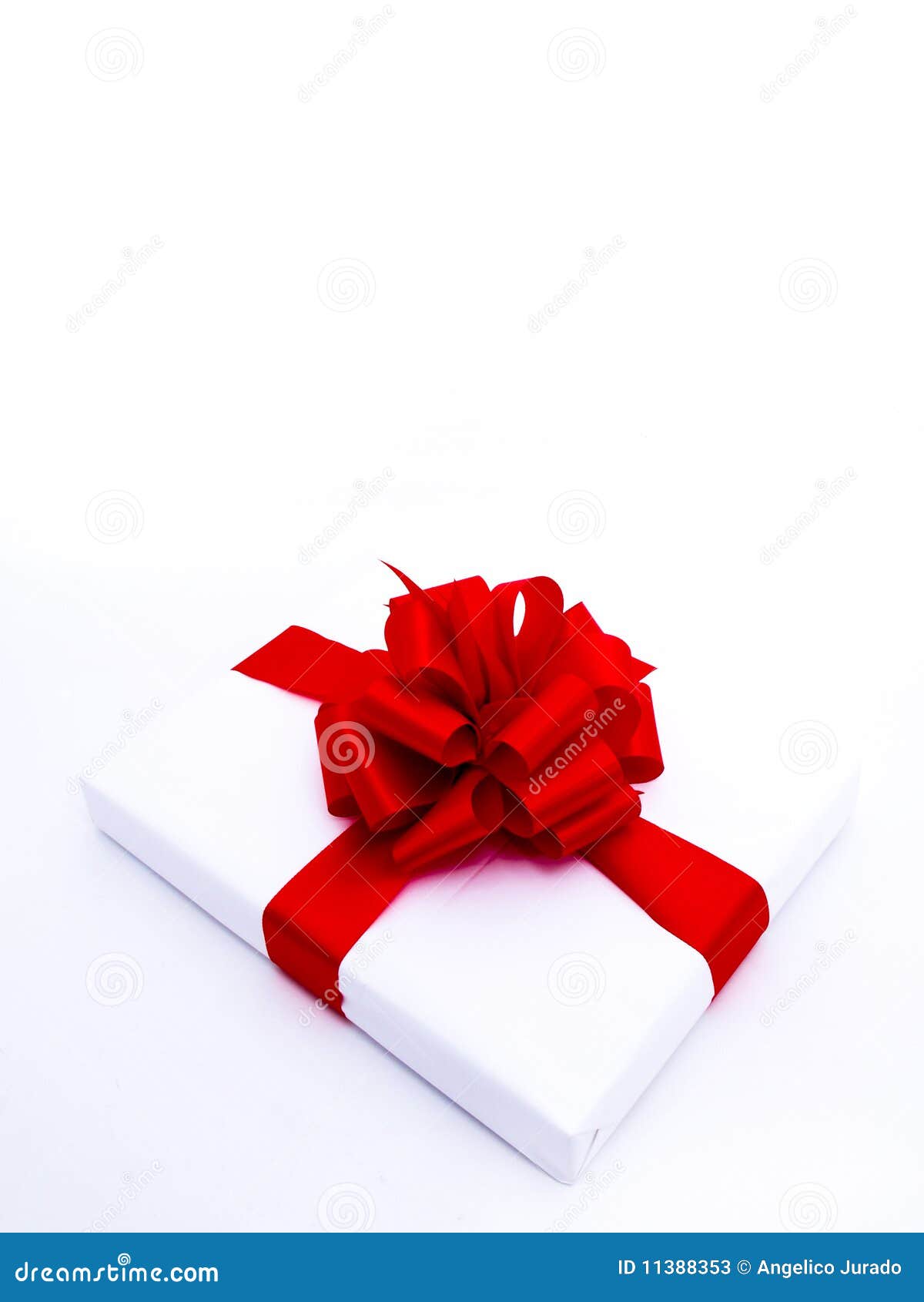 Generic White Gift on White Background 2 Stock Image - Image of gift ...