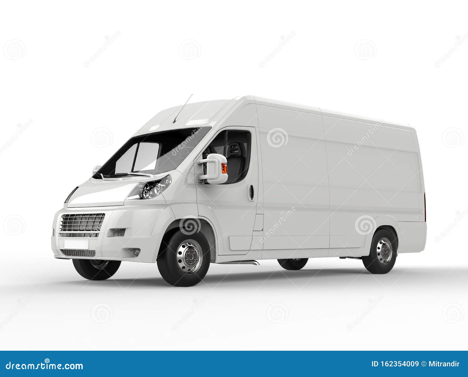 Generic White Moving Van Truck Stock Illustration - Illustration of ...