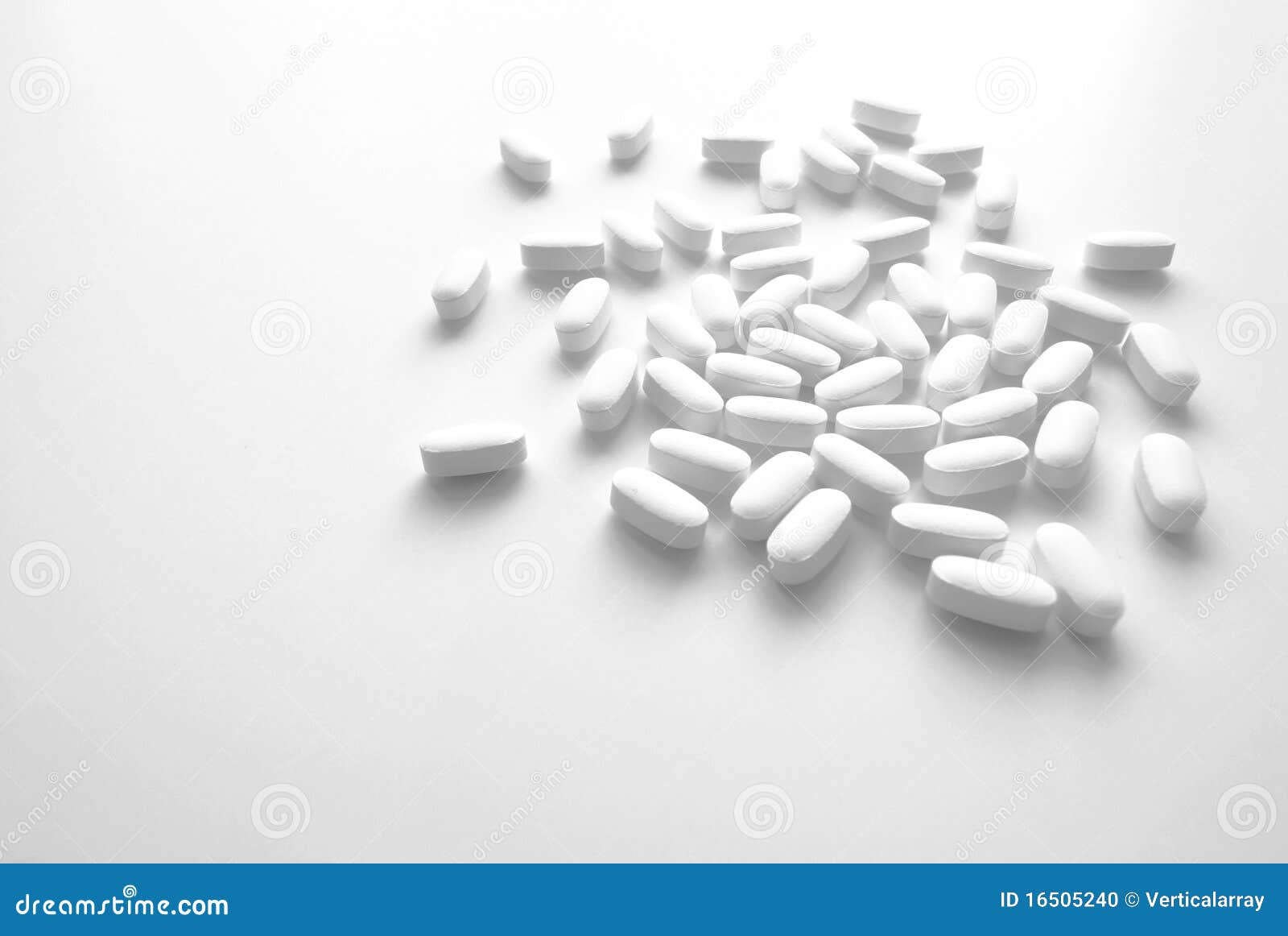 Generic White Tablets stock photo. Image of pharmaceutic - 16505240