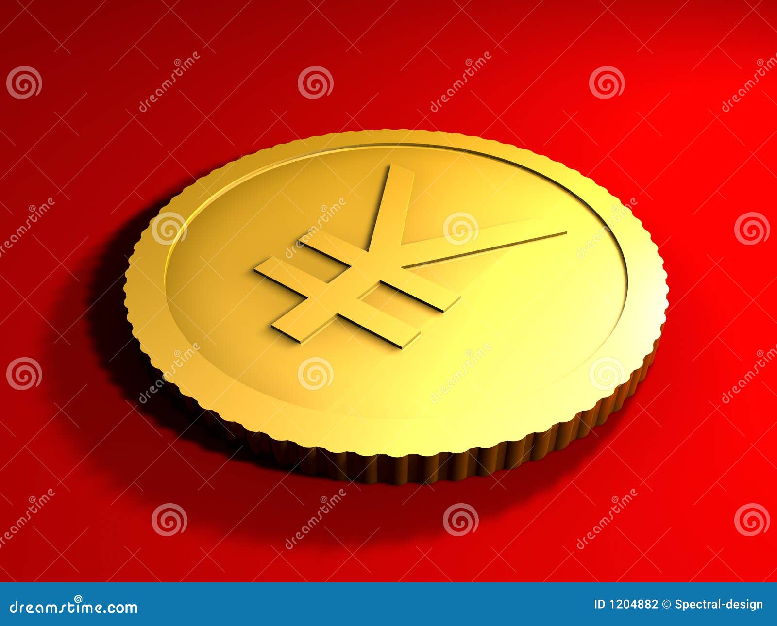 Generic Yen Coin stock illustration. Illustration of gold - 1204882