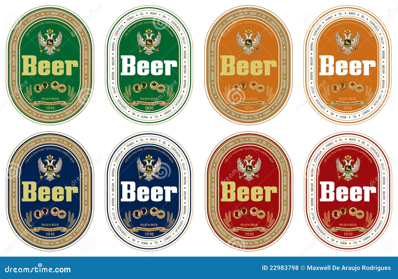 Generisch bieretiket vector illustratie. Illustration of grens - 22983798