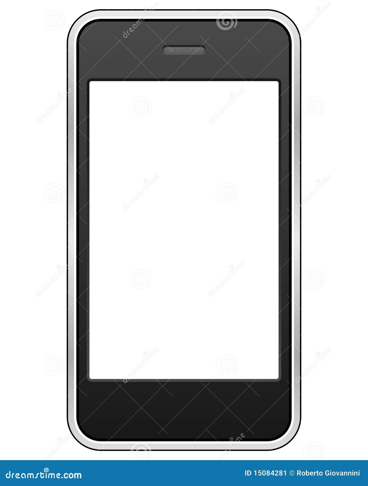 Generischer Screen-Handy vektor abbildung. Illustration von schwarzes ...