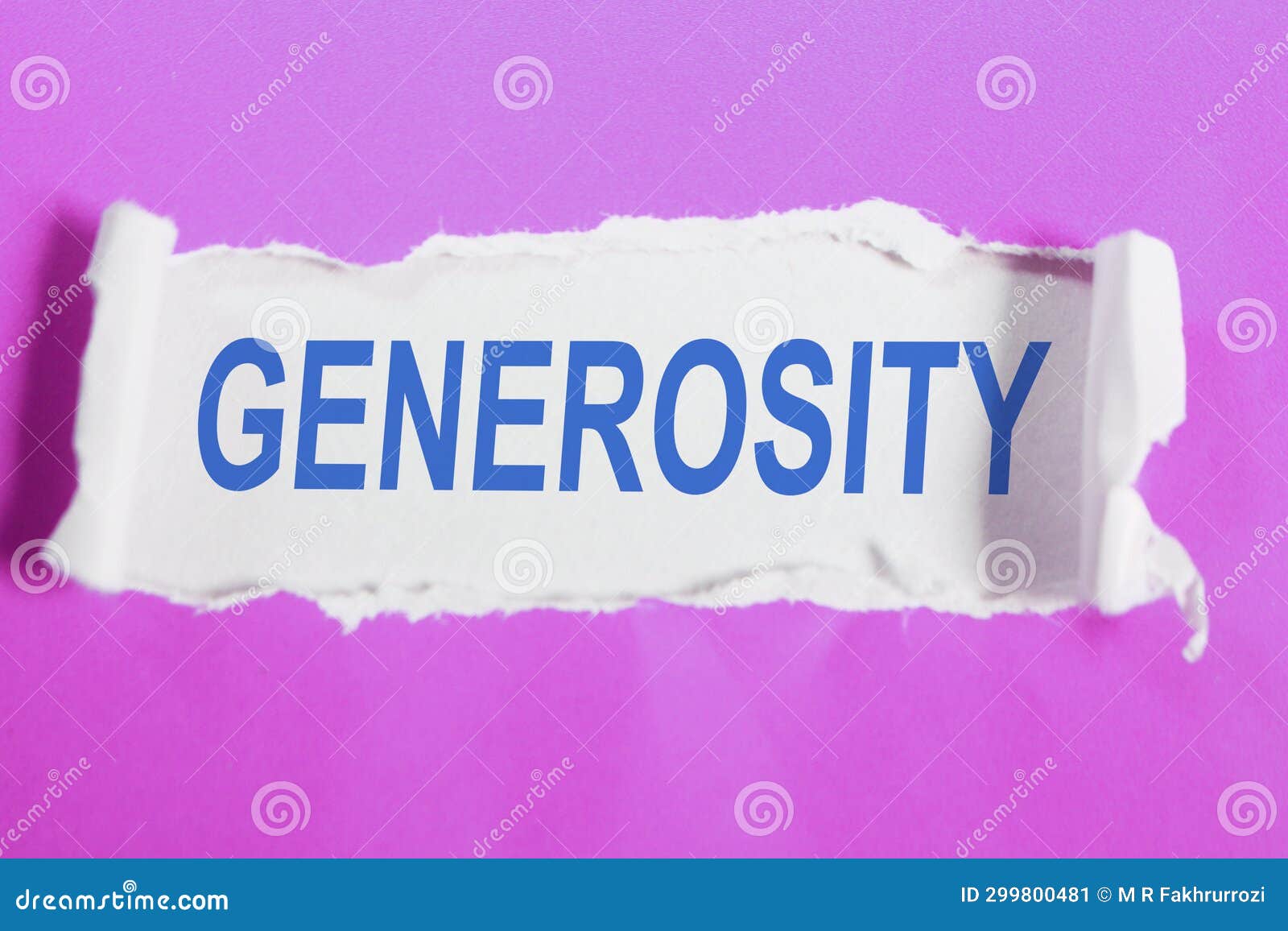 Generosity Text, Written on Paper, Balance in Life Stock Image - Image ...