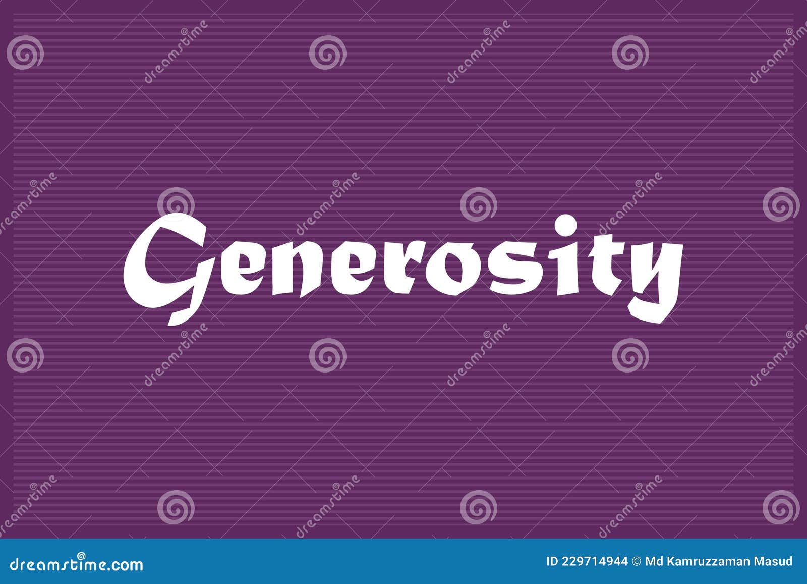 Generosity And A Life Goal - Pictured As Word Generosity On A Football ...