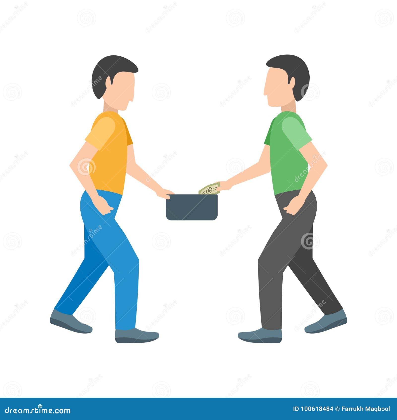 Generous stock vector. Illustration of happy, donation - 100618484