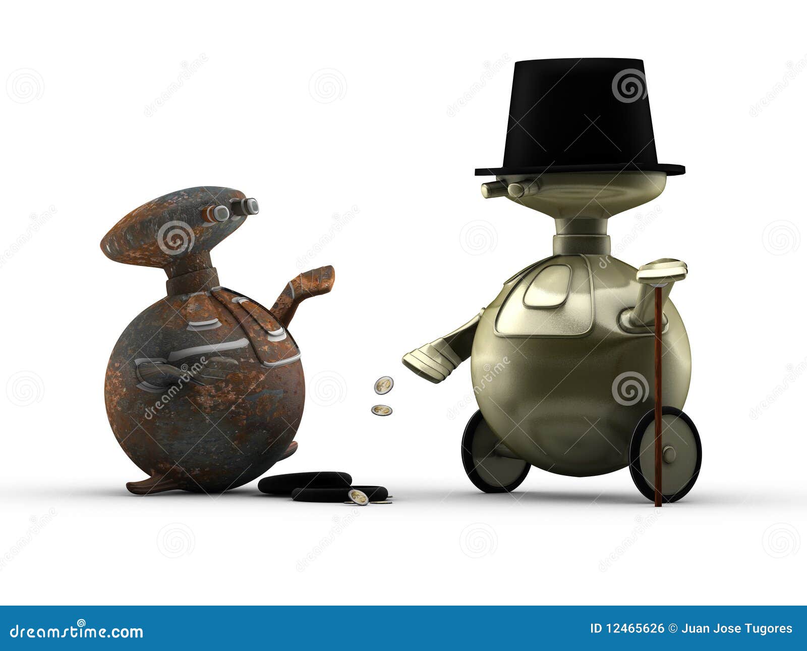 Robotic Gentleman Royalty-Free Illustration | CartoonDealer.com #12465636