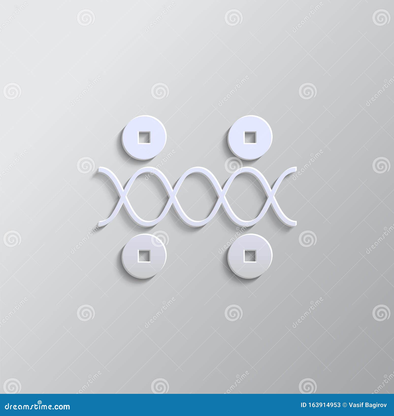 Genes Vector Illustration. Educational Labeled Structure Example Scheme ...