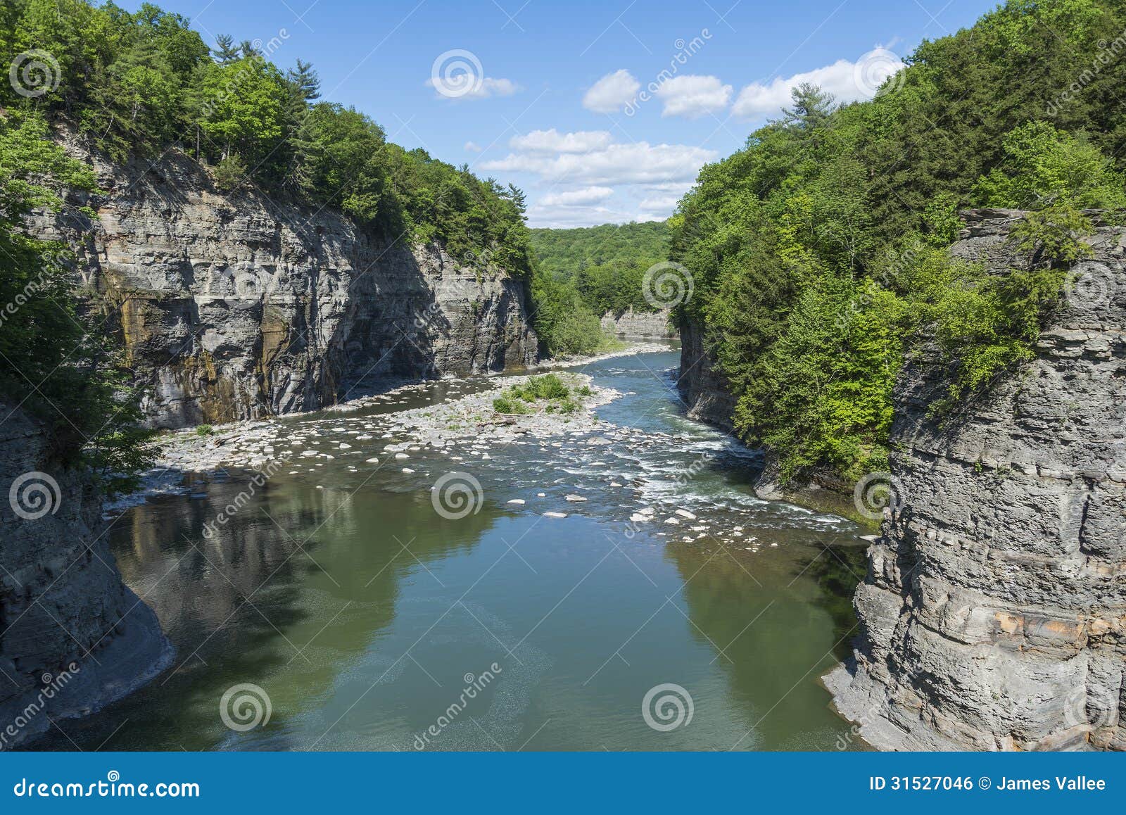 The Genesee River Valley at Letchworth State Park Stock Photo - Image ...