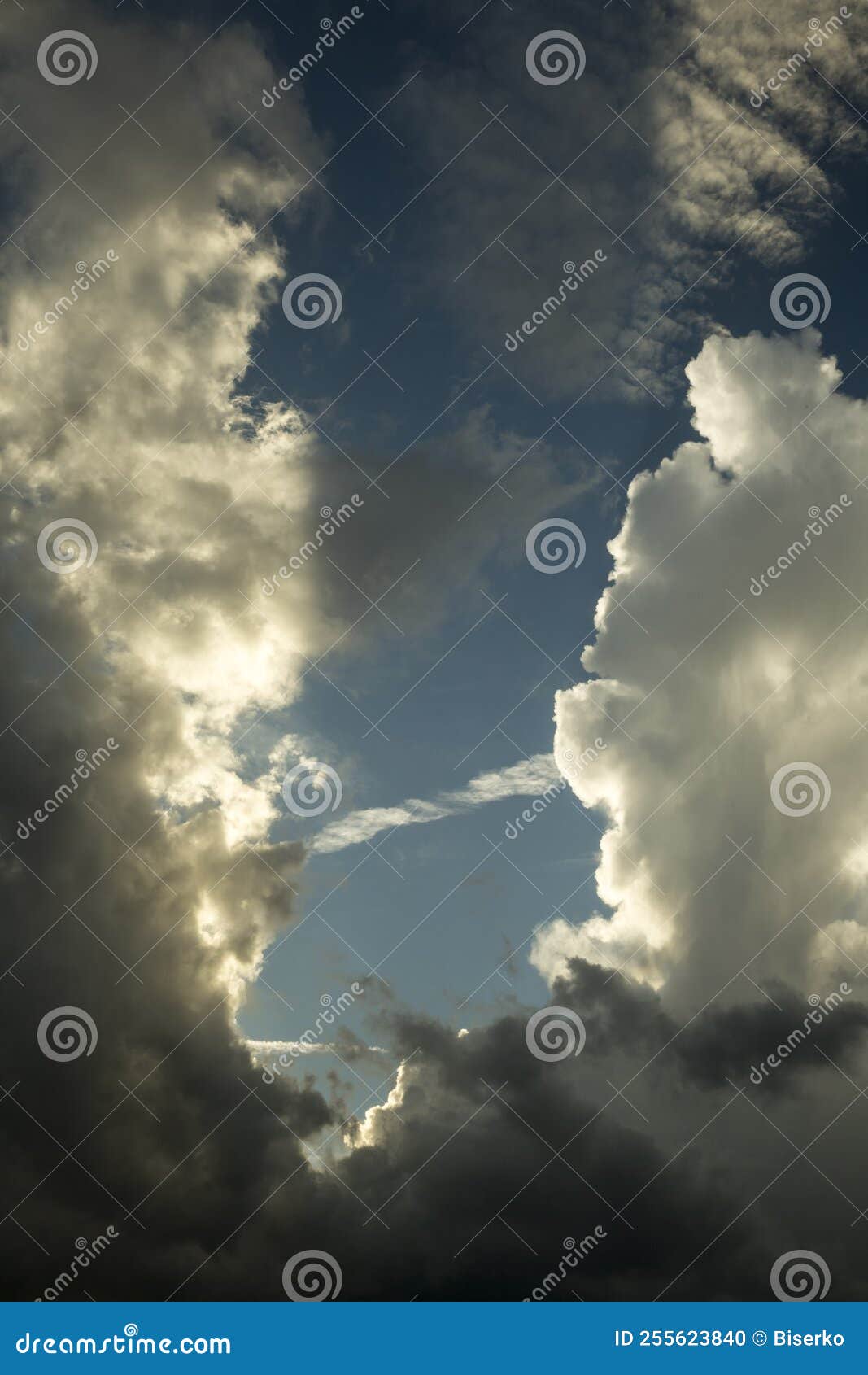 Genesis - Clouds Opening To the Light Stock Photo - Image of genesis ...