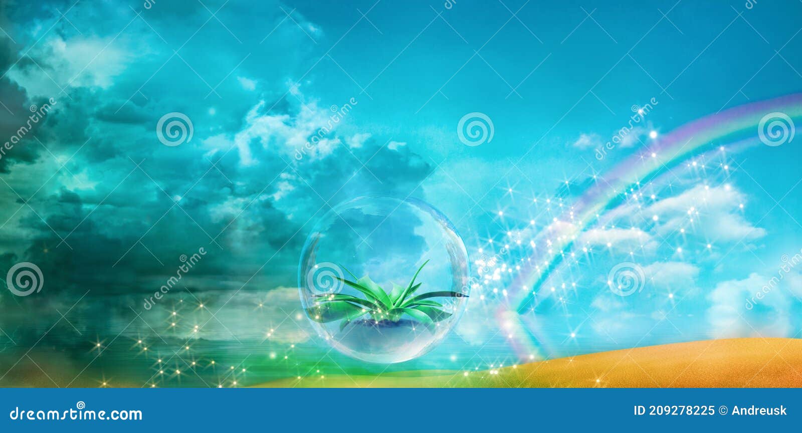 Genesis of Life and Beginning of Evolution Concept Illustration Stock ...