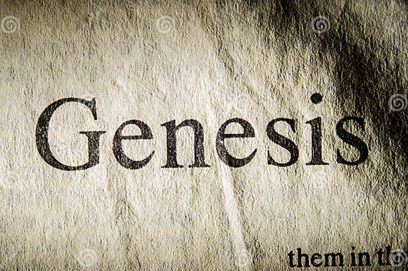 Genesis text header. stock image. Image of text, christian - 34140045