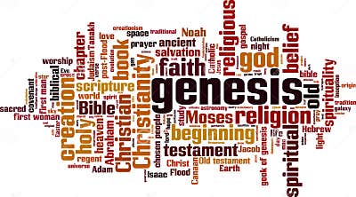 Genesis word cloud stock vector. Illustration of concept - 174576538