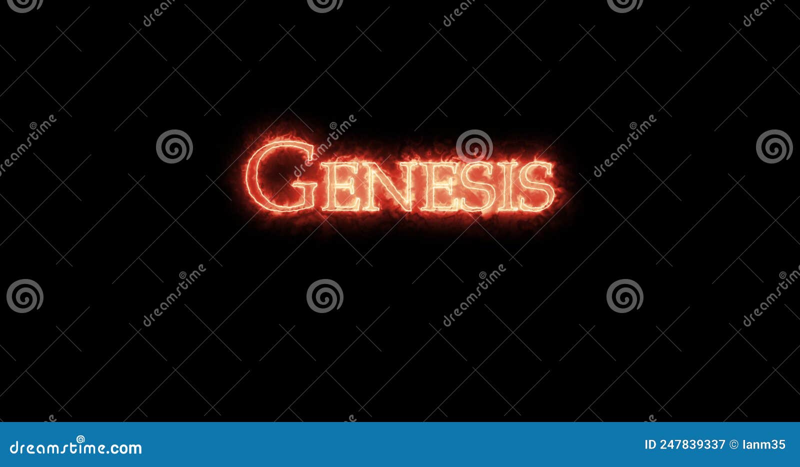 Genesis Written with Fire. Loop Stock Video - Video of band, culture ...