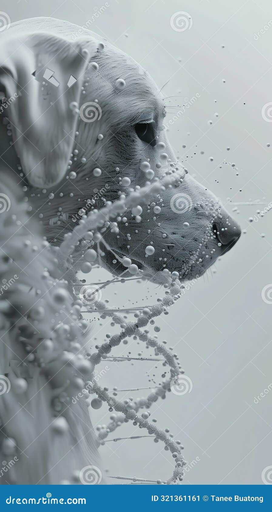 Genetic Canine Composition stock illustration. Illustration of ...