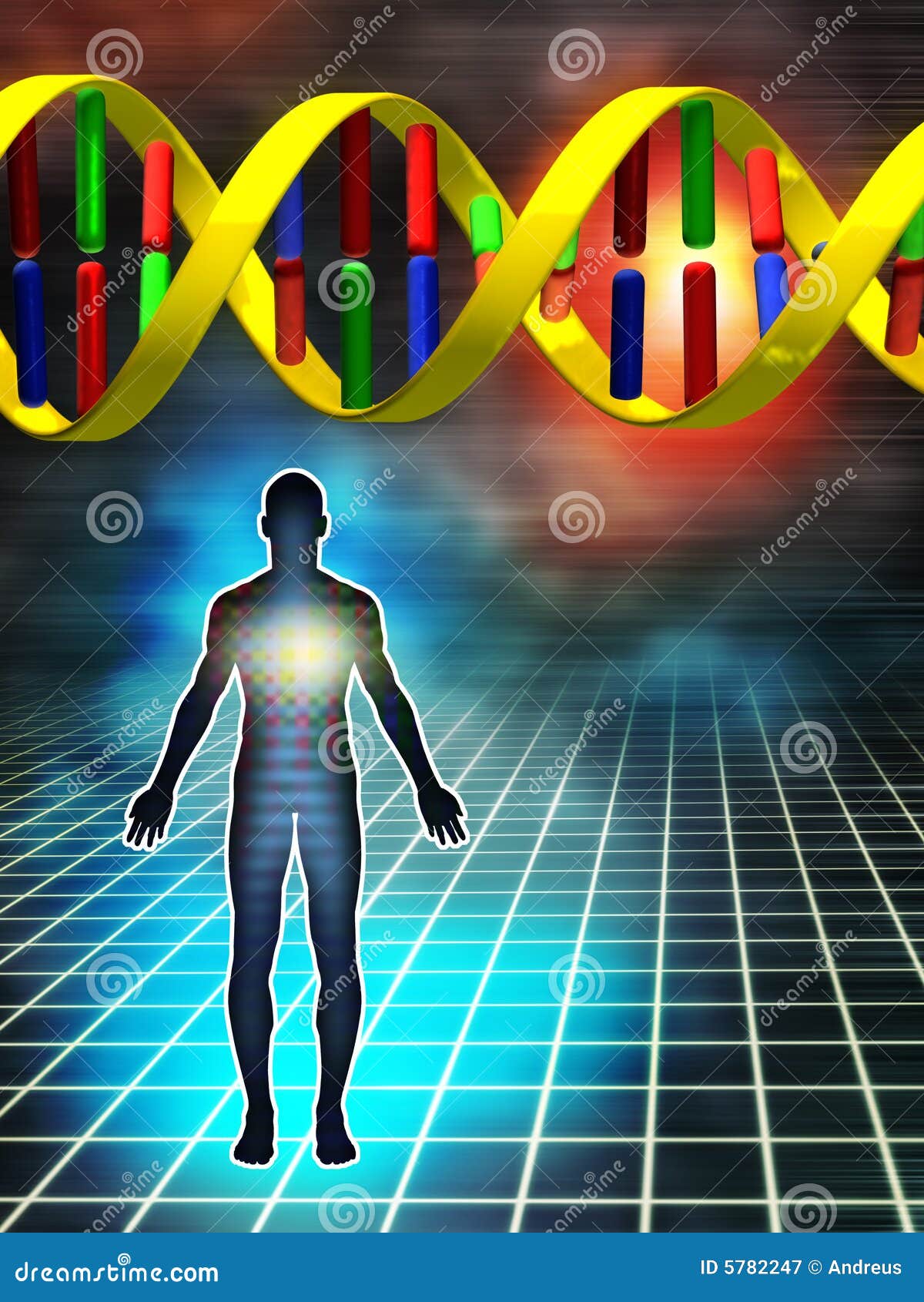 Genetic code stock illustration. Illustration of building - 5782247