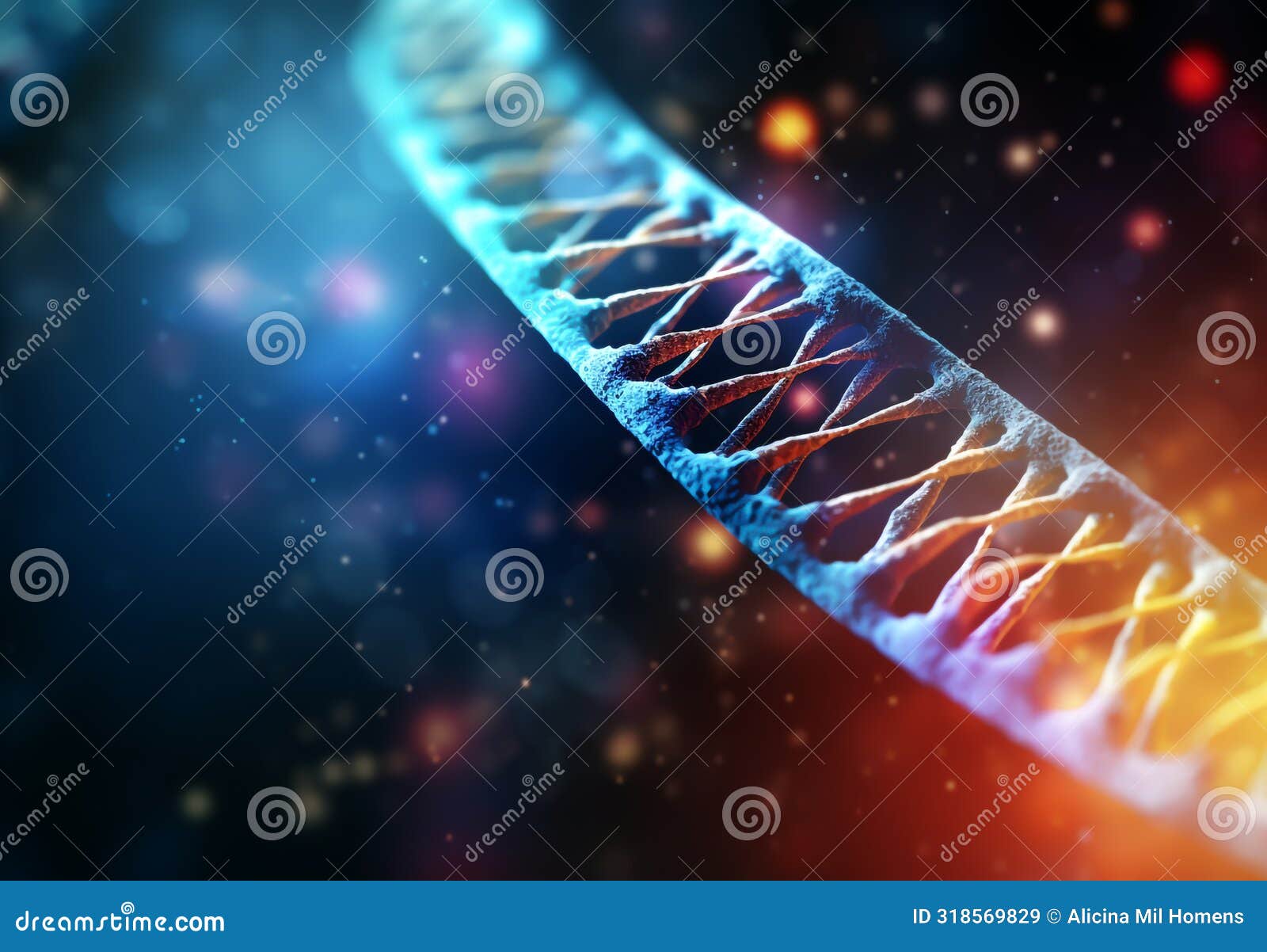 Genetic Code DNA Molecule Structure on Digital Background Stock ...