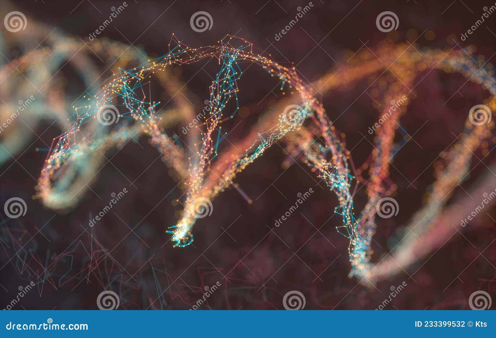 Genetic Code DNA Sequencing Molecular Concept Stock Illustration ...