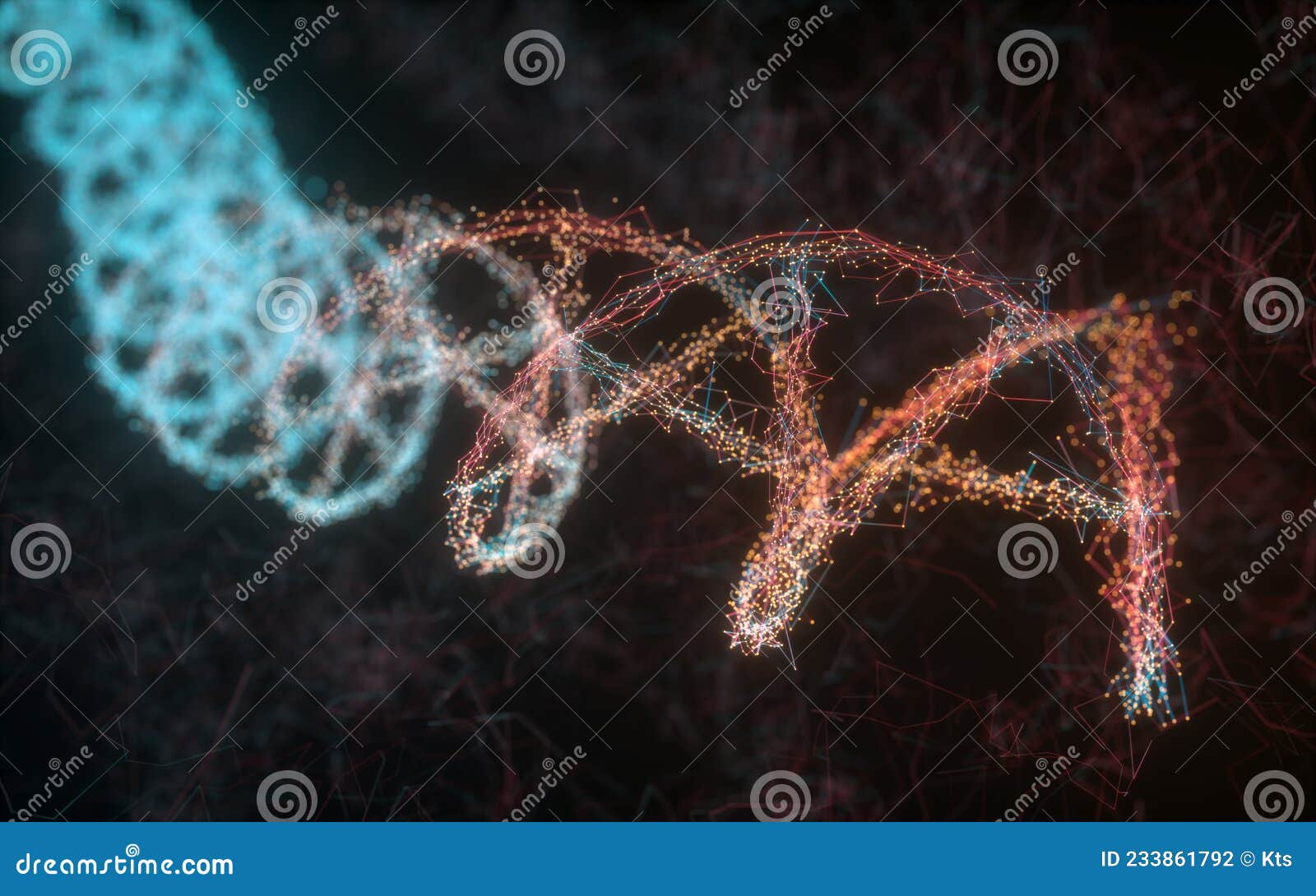 Genetic Code DNA Sequencing Molecular Concept Stock Illustration ...