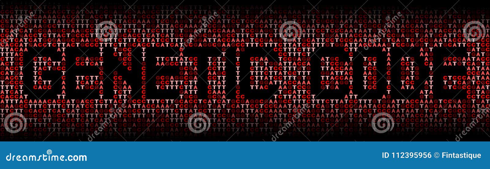 Genetic Code Text on DNA Genetic Code Background Illustration Stock ...