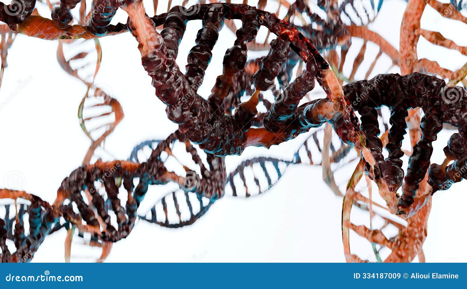 Genetic Dna Disorder and Damage, Mutation or Radiation Effect ...