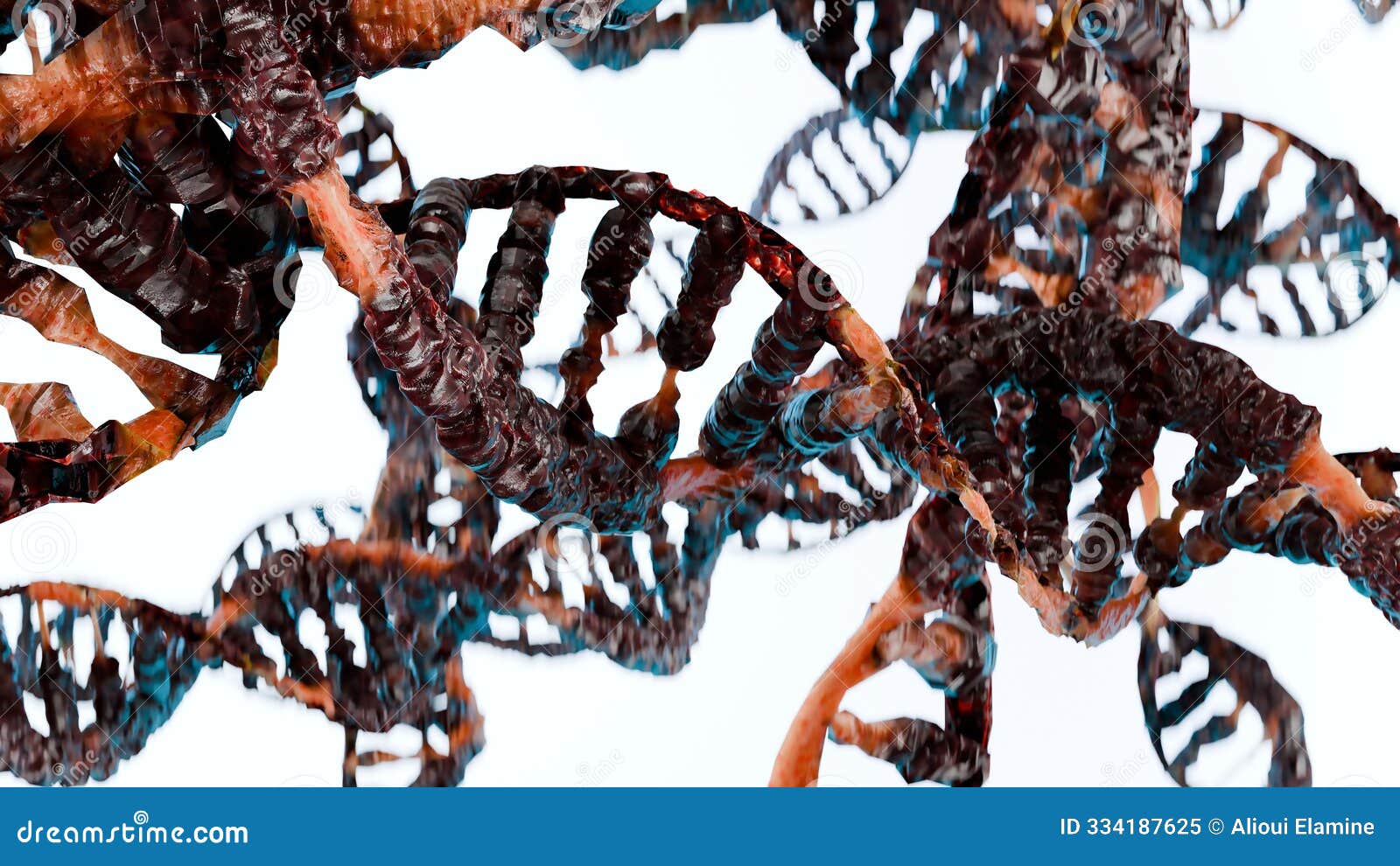 Genetic Dna Disorder and Damage, Mutation or Radiation Effect ...