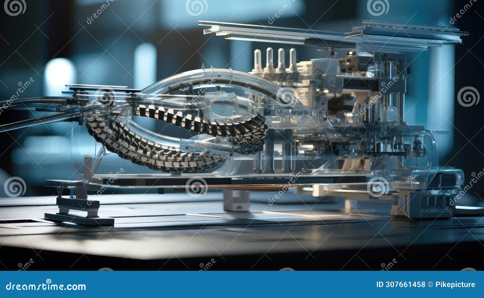Genetic dna machine stock illustration. Illustration of genetic - 307661458