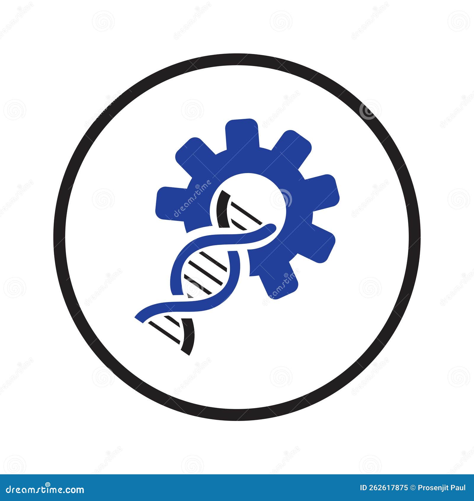 Genetic DNA Management Icon Stock Vector - Illustration of design ...