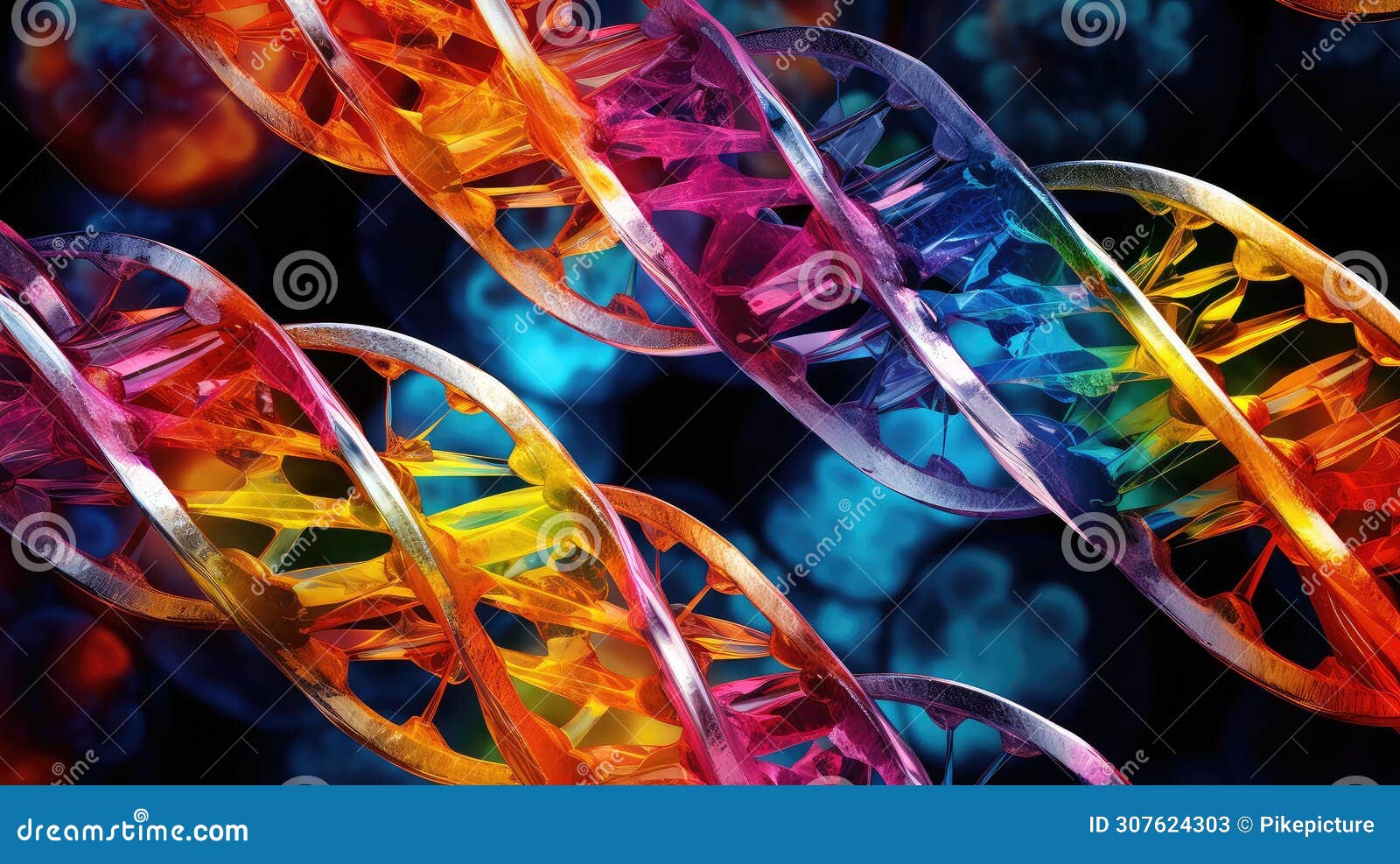 Genetic dna pattern stock illustration. Illustration of helix - 307624303