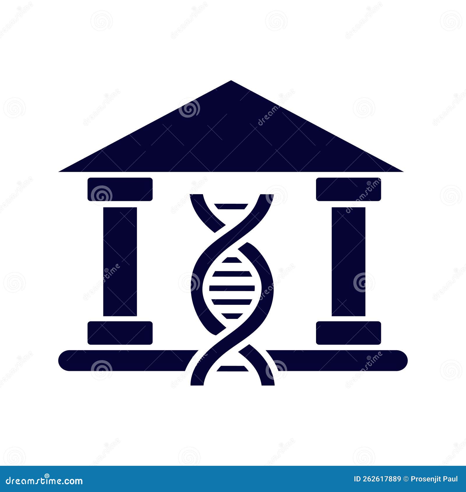 Genetic DNA Research Center Icon Stock Vector - Illustration of care ...