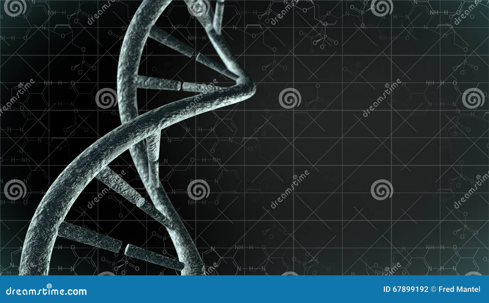 Genetic DNA with Science Background Stock Illustration - Illustration ...
