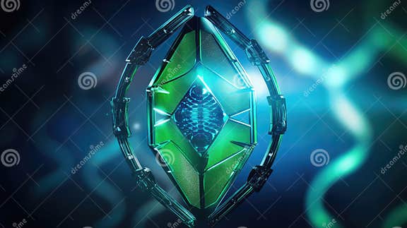 Genetic dna shield stock illustration. Illustration of security - 307601709