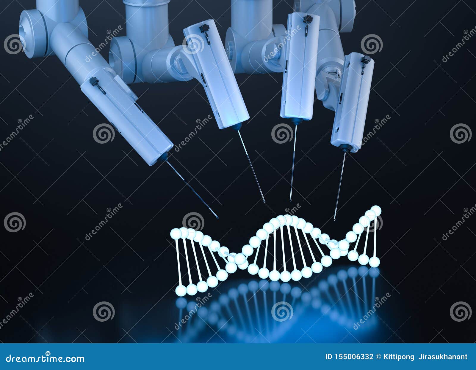 Genetic Engineeering Concept Stock Illustration - Illustration of ...