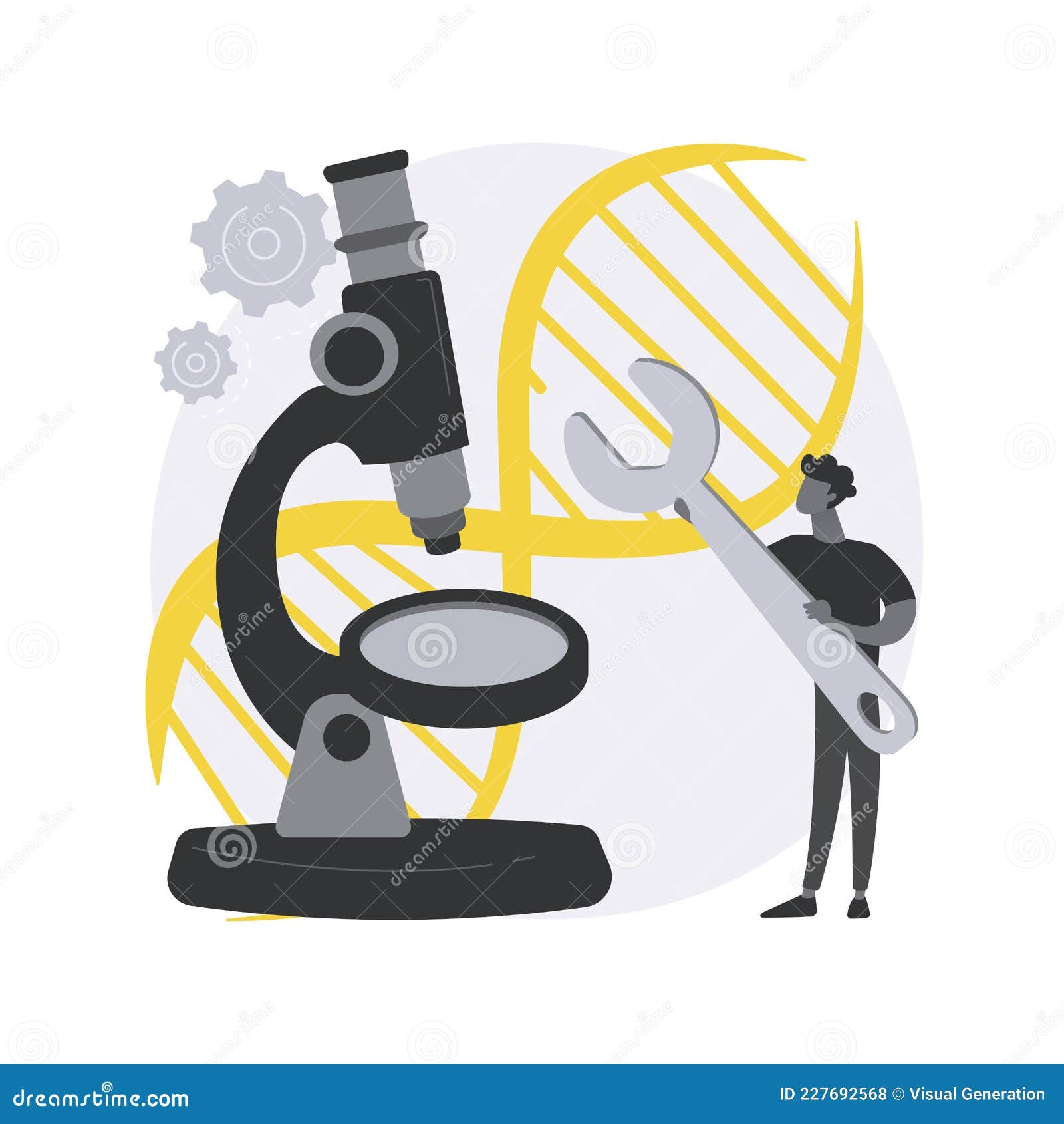 Genetic Engineering Abstract Concept Vector Illustration. Stock Vector ...