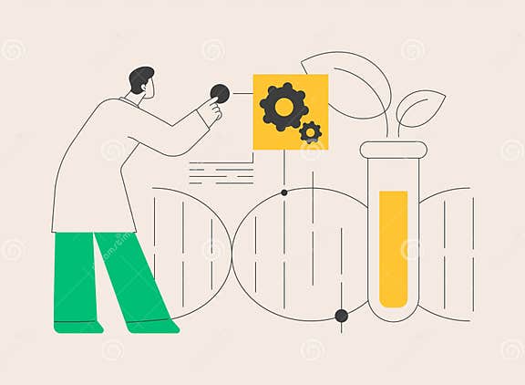 Genetic Engineering Abstract Concept Vector Illustration. Stock ...