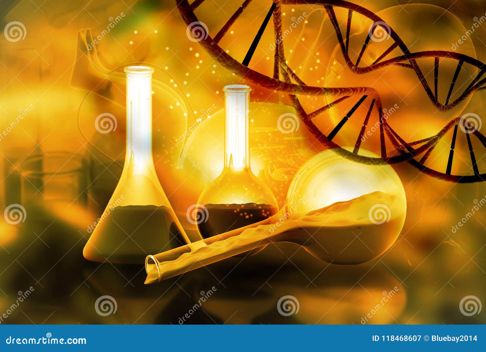 Genetic Engineering Concept Stock Illustration - Illustration of gene ...