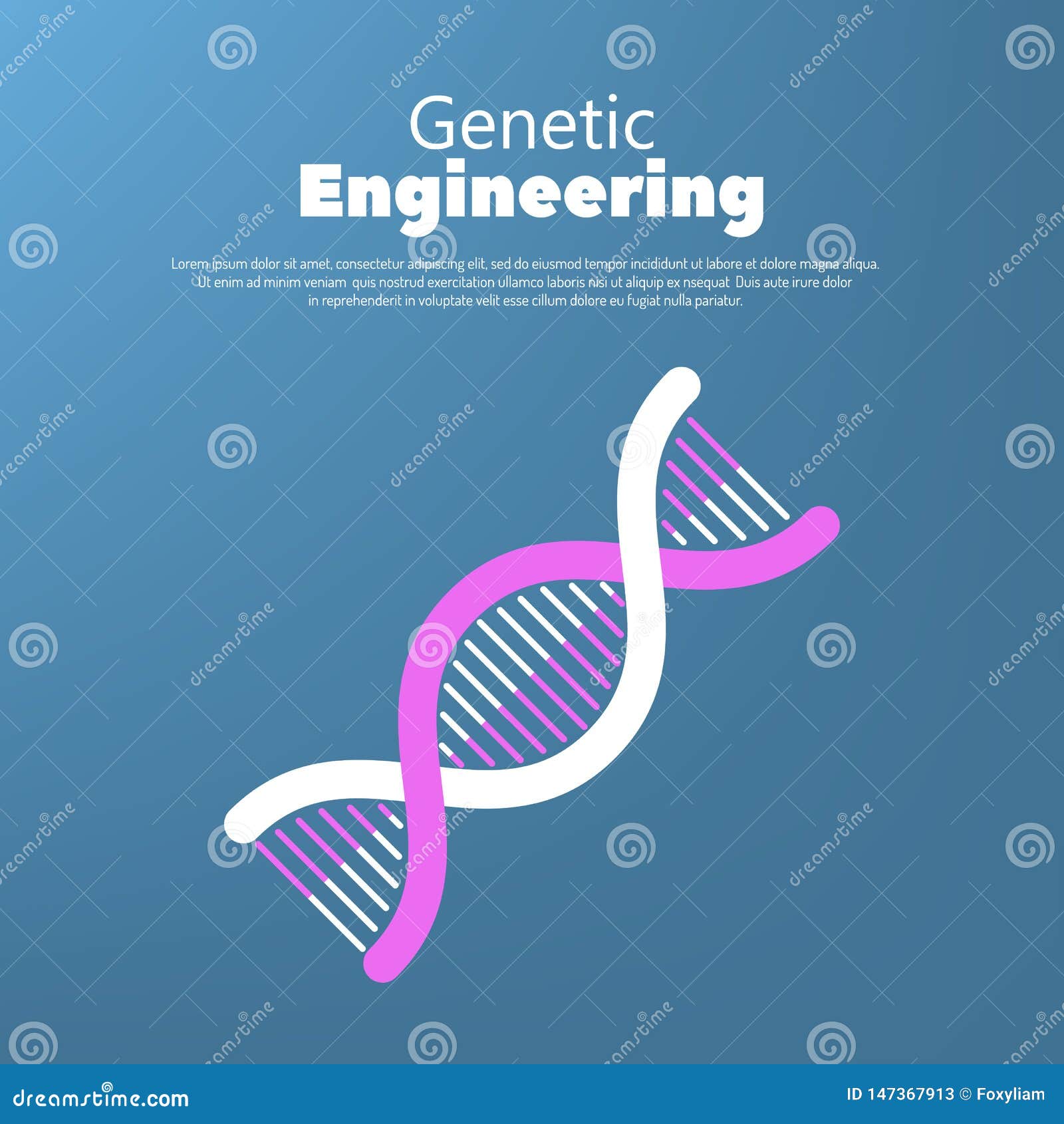 Genetic Engineering Concept, Human Genetic Code Structure Stock Vector ...