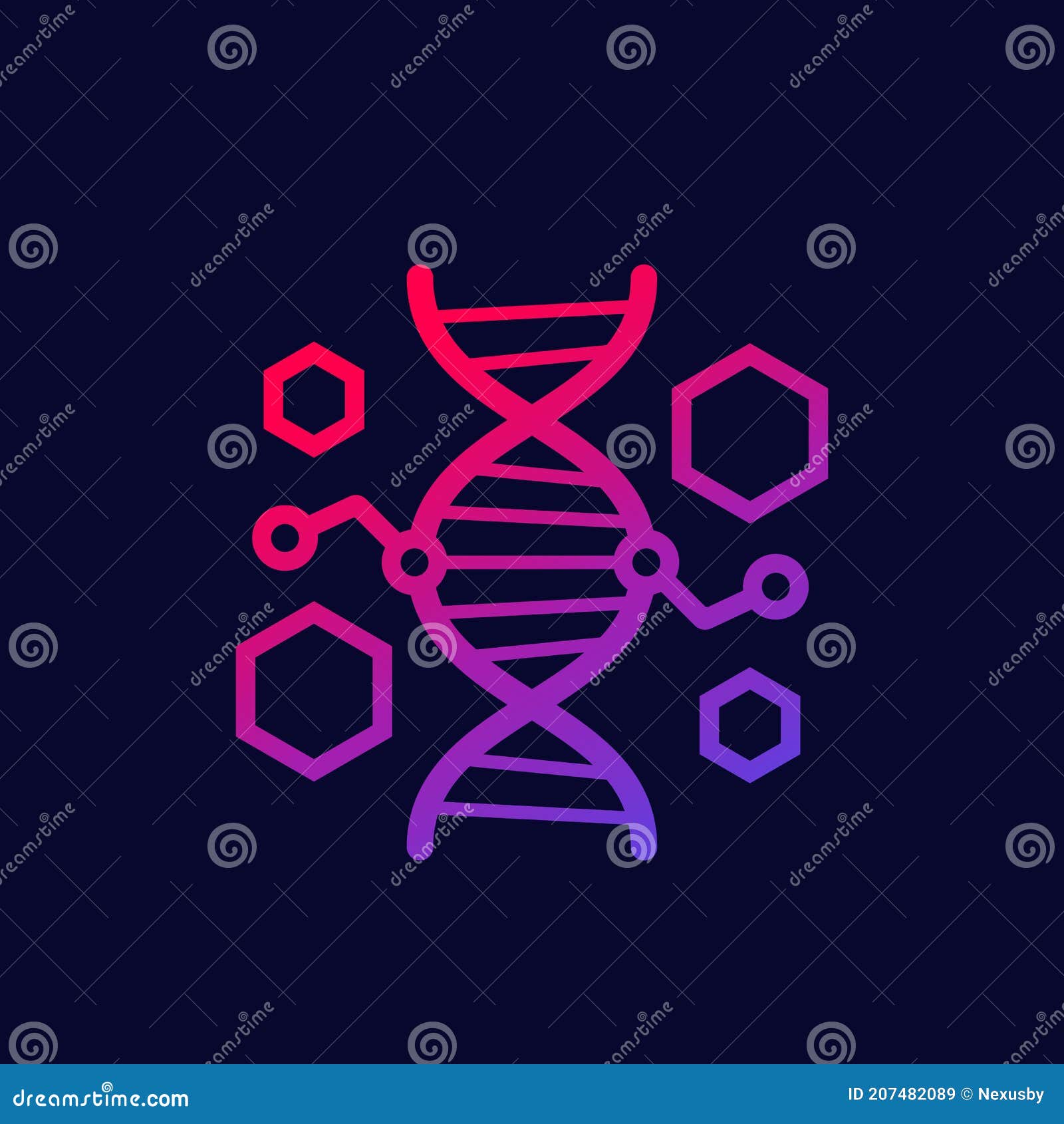 Genetic Engineering and Dna Modification Icon Stock Vector ...