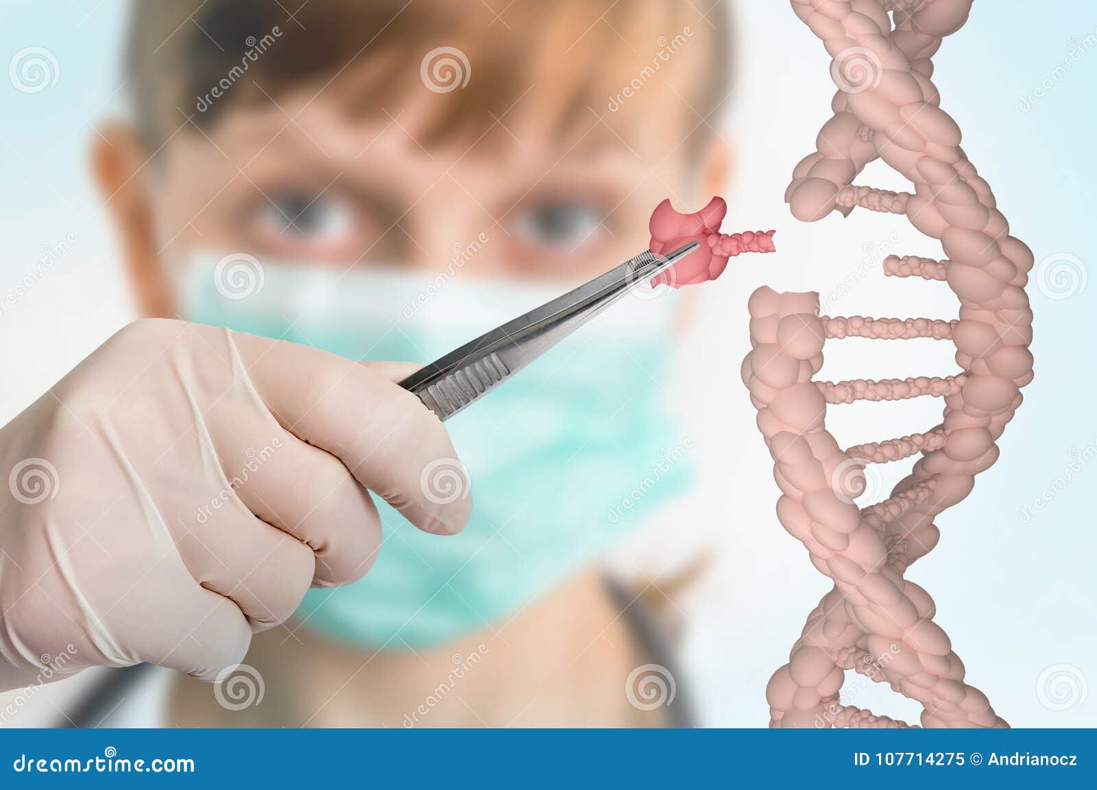 Genetic Engineering and Gene Manipulation Concept Stock Image - Image ...