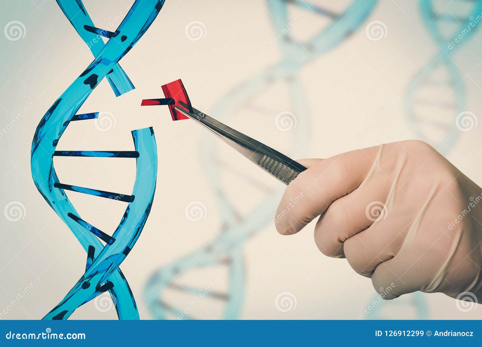 Genetic Engineering and Gene Manipulation Concept Stock Image - Image ...