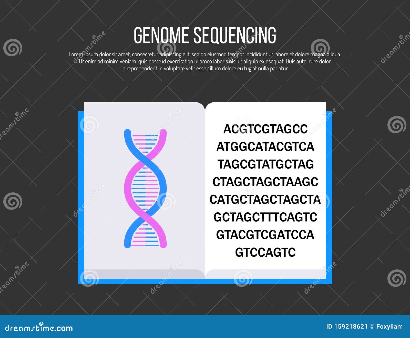 Genome Sequencing Vector Concept, DNA Test Steps | CartoonDealer.com ...