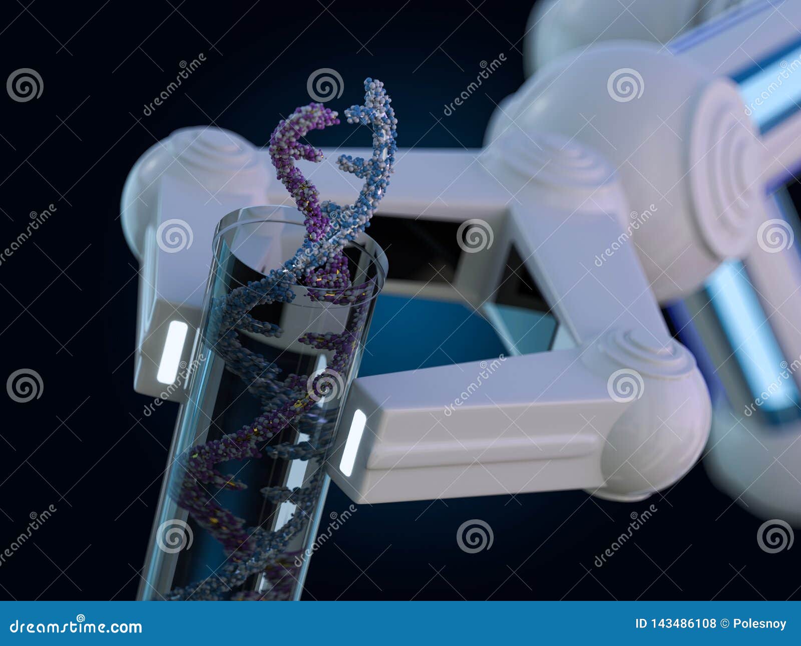 Genetic Engineering, GMO and Gene Manipulation Concept. Manipulator ...