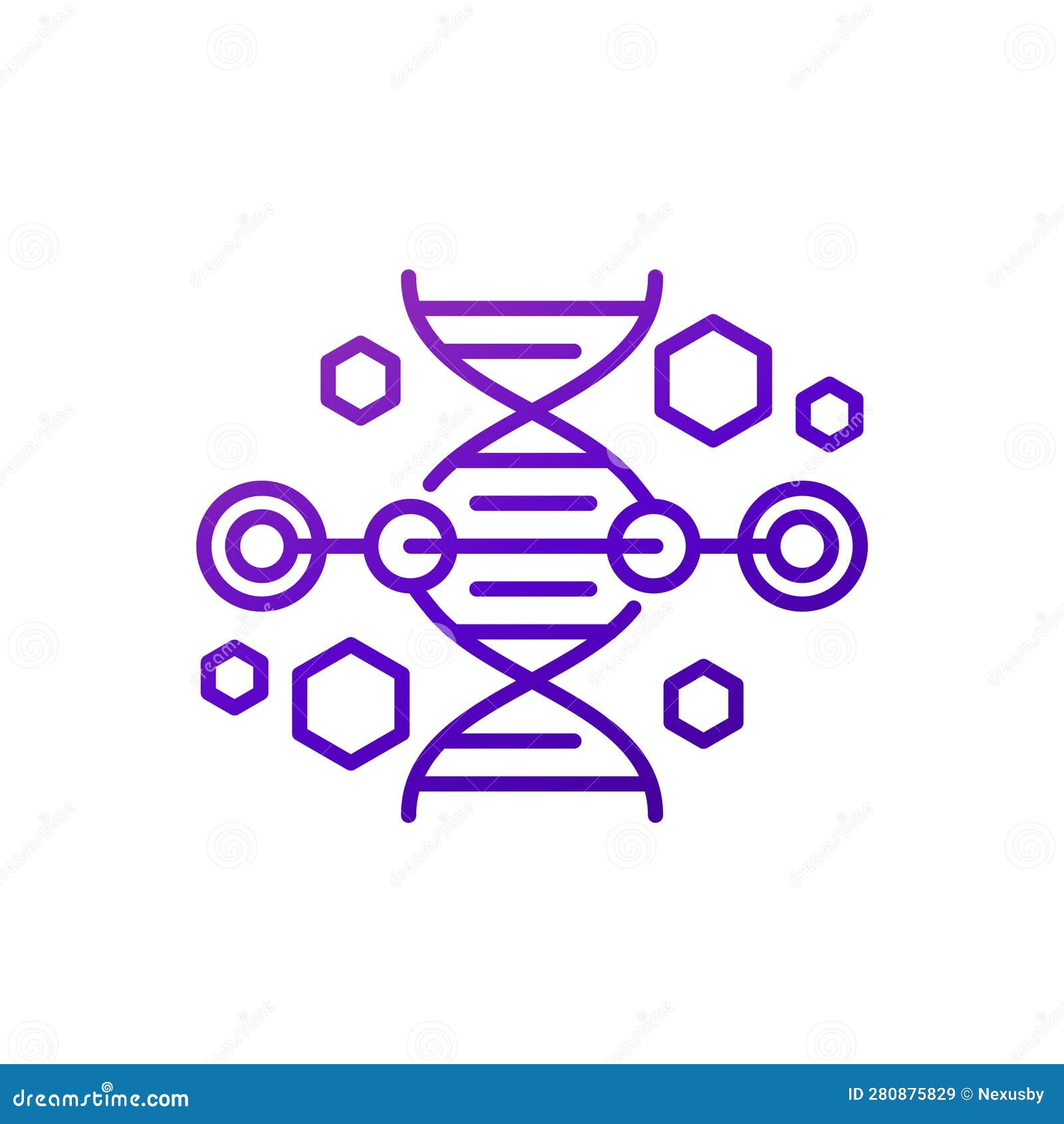 Genetic Engineering Icon, Dna Modification Vector Stock Vector ...