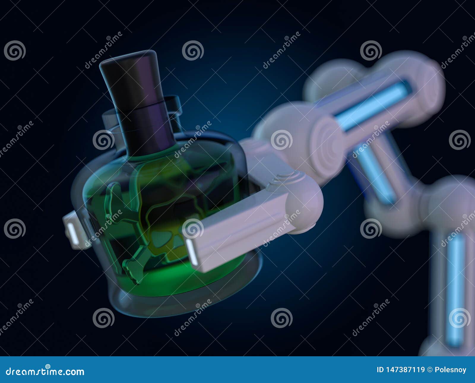 Genetic Engineering, Poison Manipulation Concept. Manipulator. 3D Stock ...