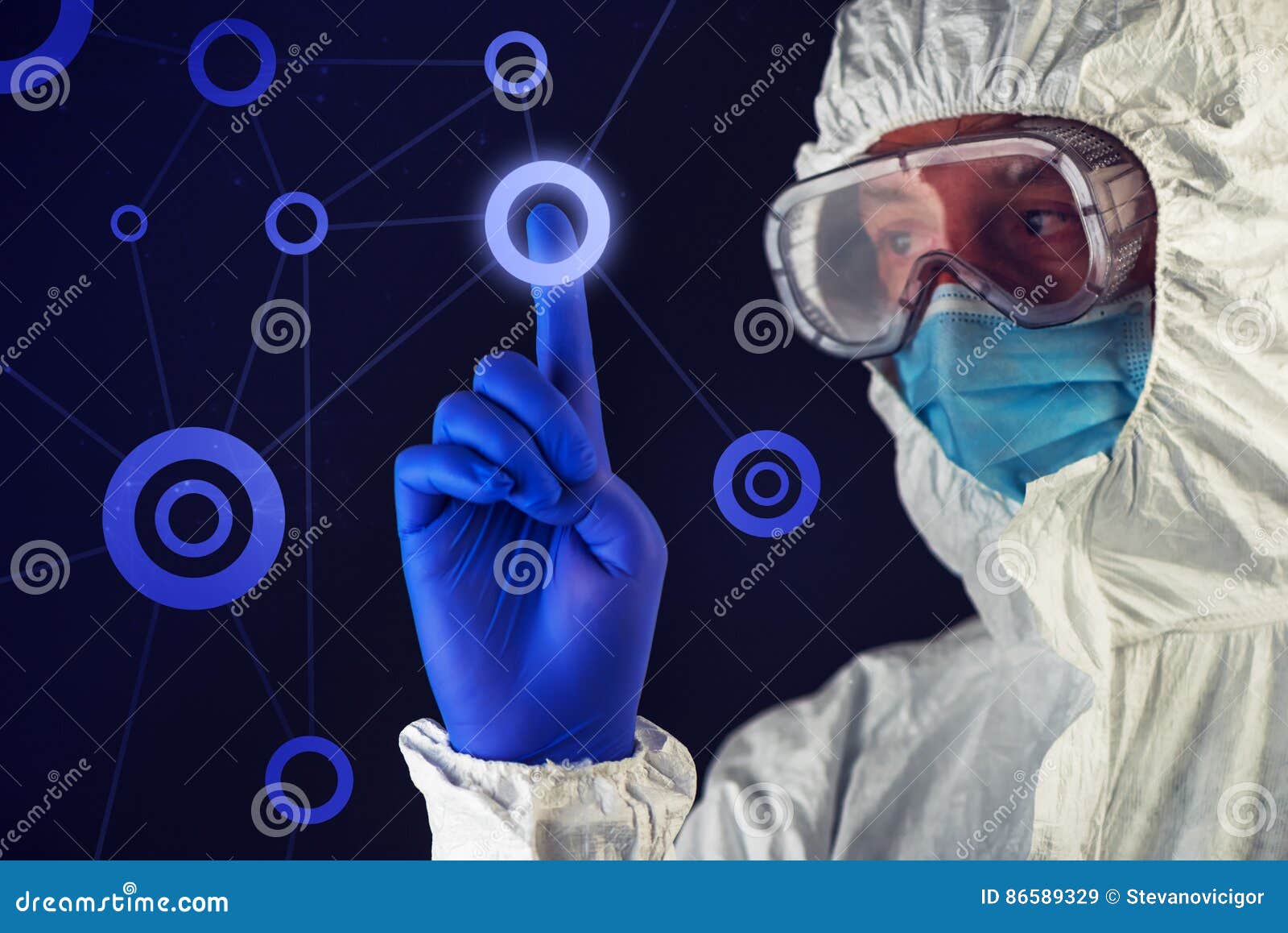 Genetic Engineering and Science, Scientist Working in Laboratory Stock ...