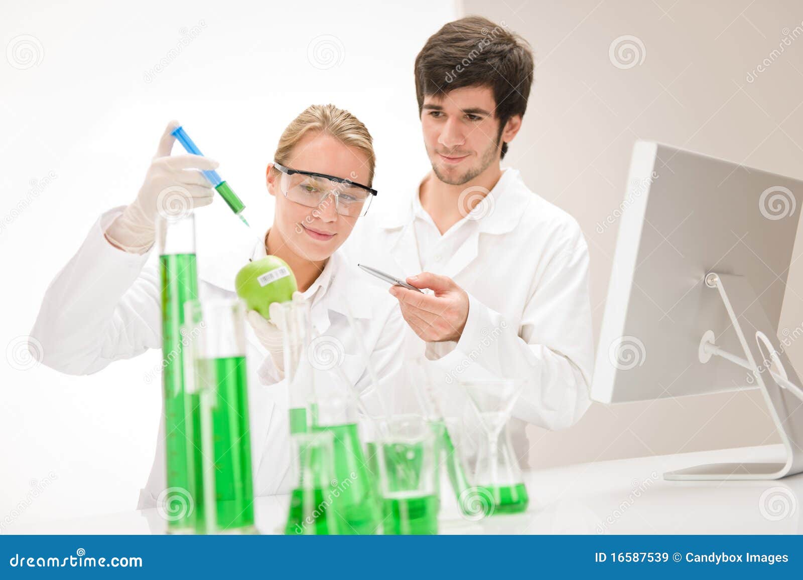 Genetic Engineering - Scientists in Laboratory Stock Image - Image of ...