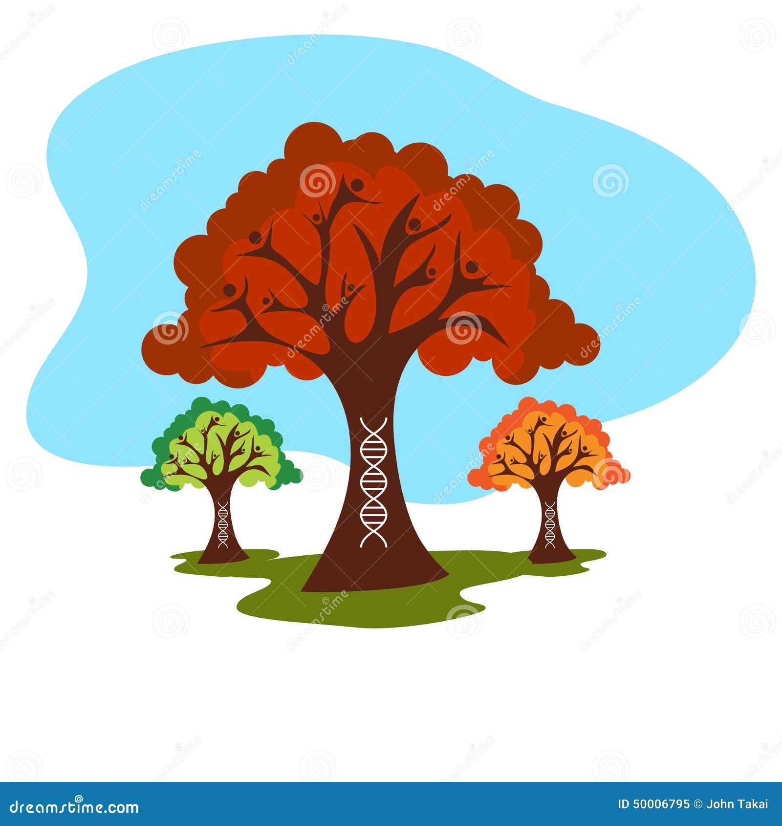 Genetic Family Tree History Stock Vector - Illustration of ancestry ...